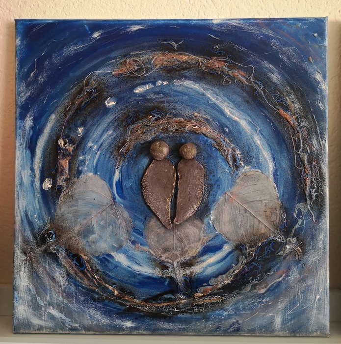 Autorský obraz Spolu :: www.andelske-malovani.cz